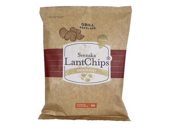 LantChips 8x200g Grill Räfflade - Godtesjuk AS