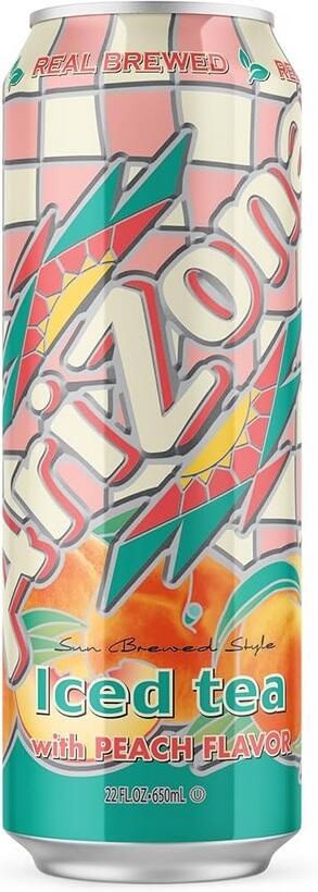 Arizona Iced Tea with Peach Flavor 650ml 24 cans / 22 oz - Godtesjuk AS