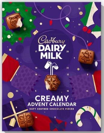 Cadbury Dairy Milk Cream Advent Calendar 170g 1x11 - Godtesjuk AS
